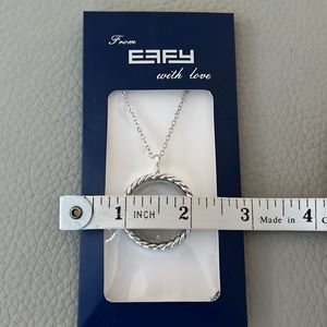 Effy | Jewelry | Effy Locket Pendant Silver Charm Necklace | Poshmark